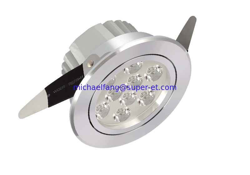 CE Rohs approved made in china 9W high power recessed round LED down light